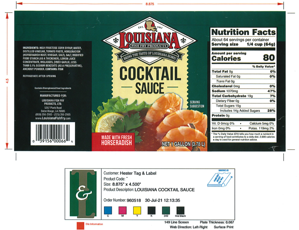 Louisiana Fish Fry Cocktail Gallon Label – Hester Tag & Label